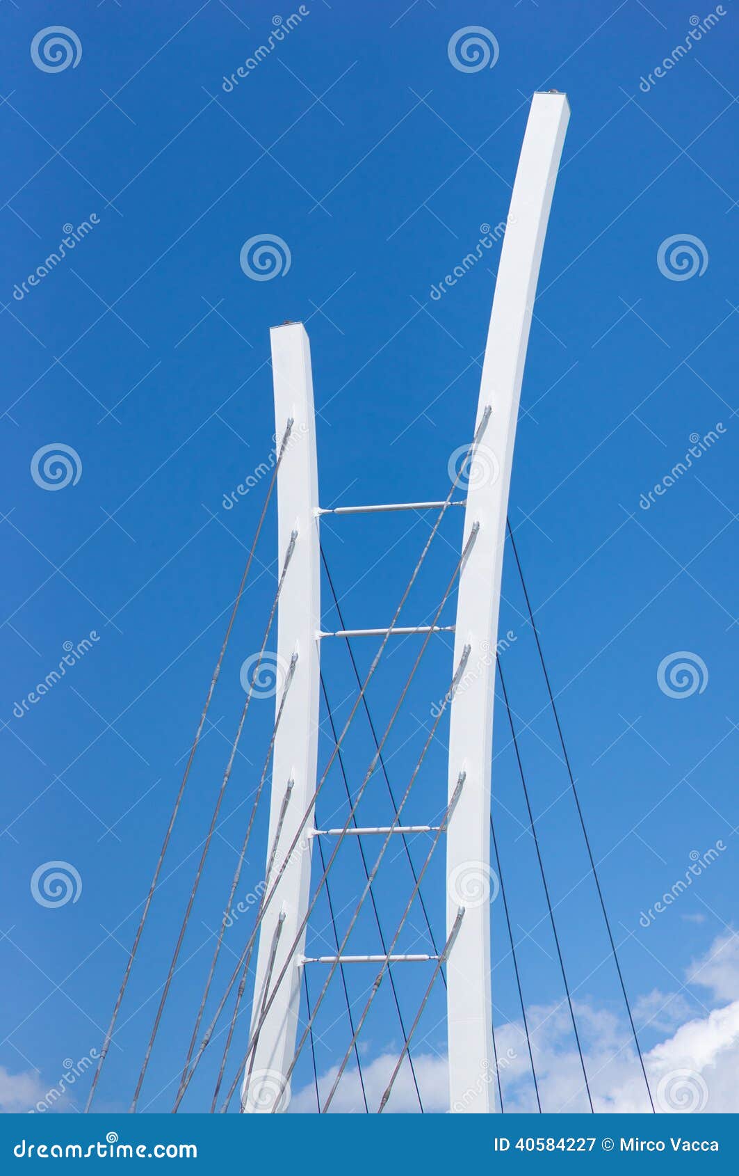 Bridge connection stock image. Image of cables, poles - 40584227