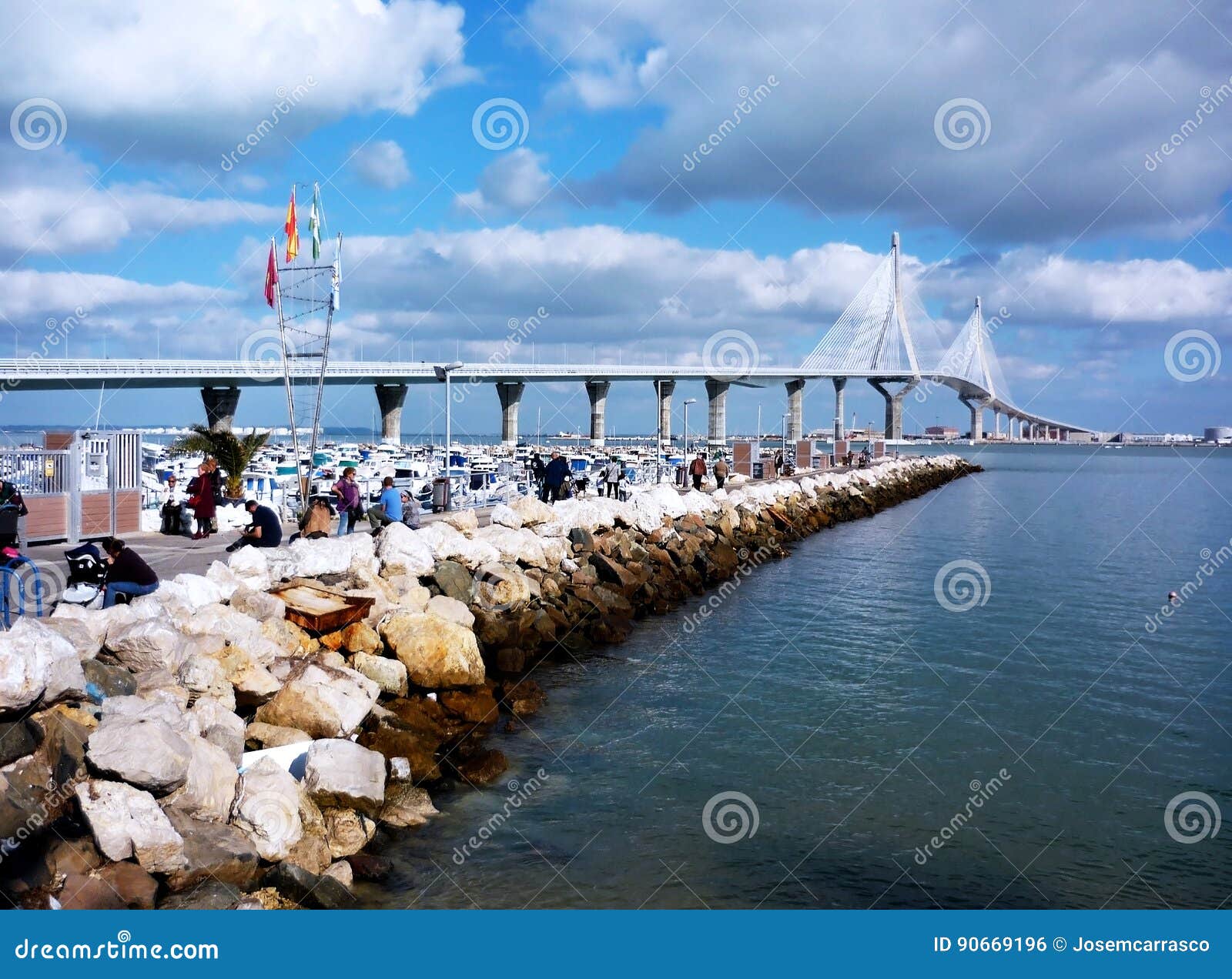 Bridge Of The Constitution Of 1812. Cable-stayed Bridge Over The Bay Of ...