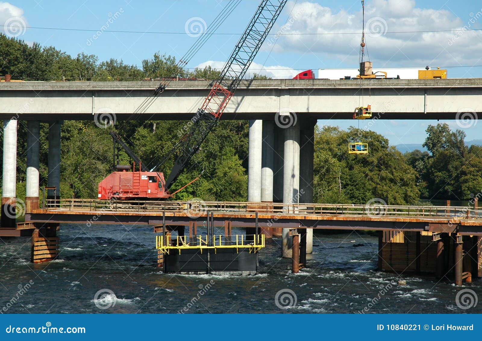 Bridge Construction stock image. Image of building, stimulus - 10840221