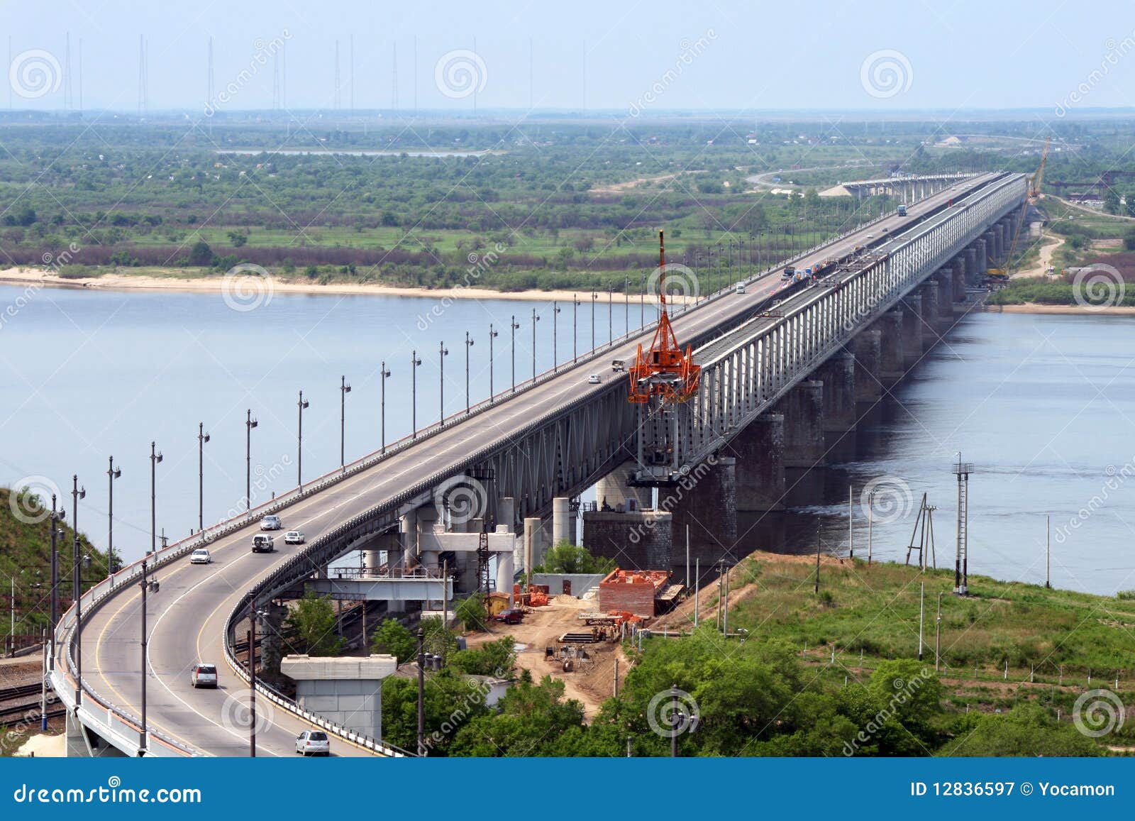 Bridge Construction stock image. Image of architecture - 12836597