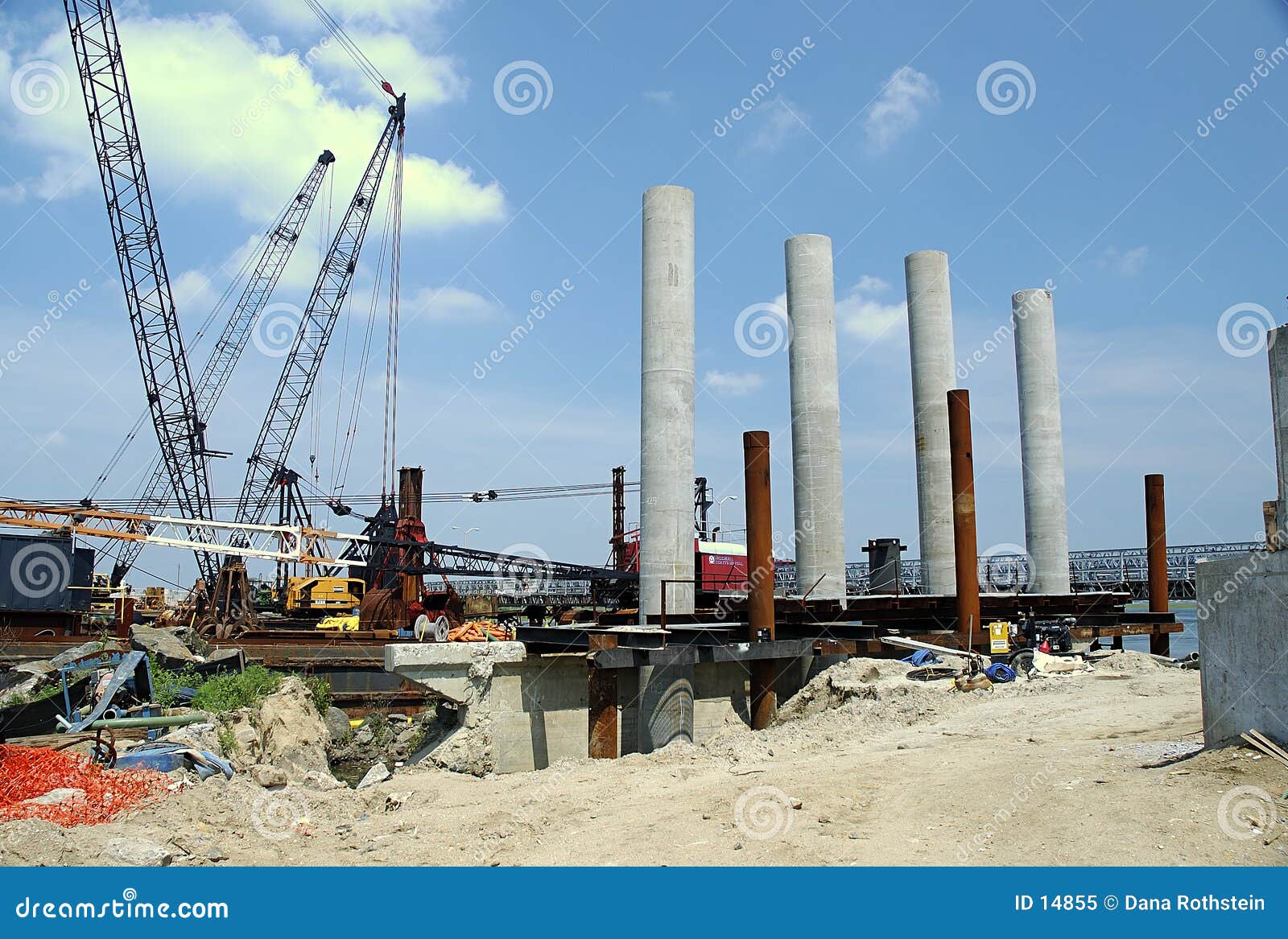 Bridge Construction stock image. Image of contractor, constrution - 14855