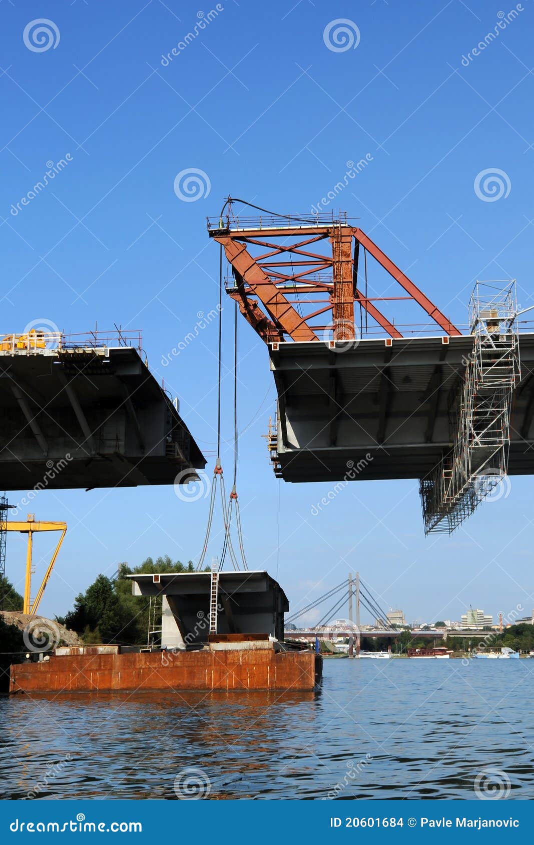 Bridge construction stock photo. Image of modern, construction - 20601684