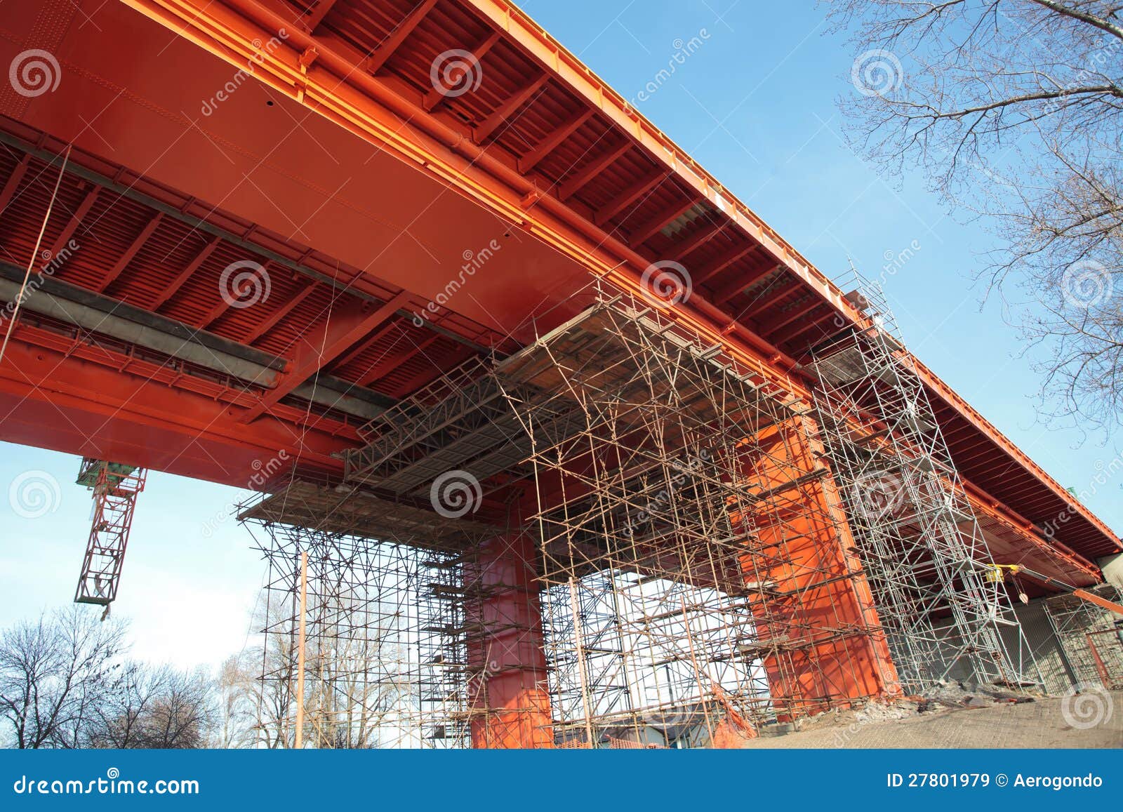 Bridge construction stock image. Image of renovations - 27801979