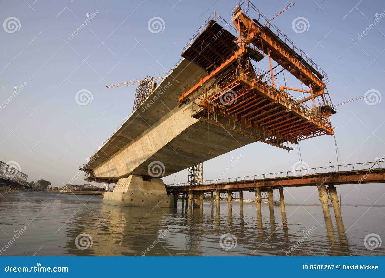 Bridge Construction stock image. Image of dhaka, construction - 8988267