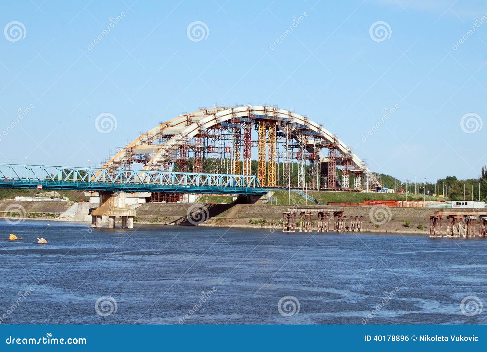 Bridge construction editorial photo. Image of iron, build - 40178896