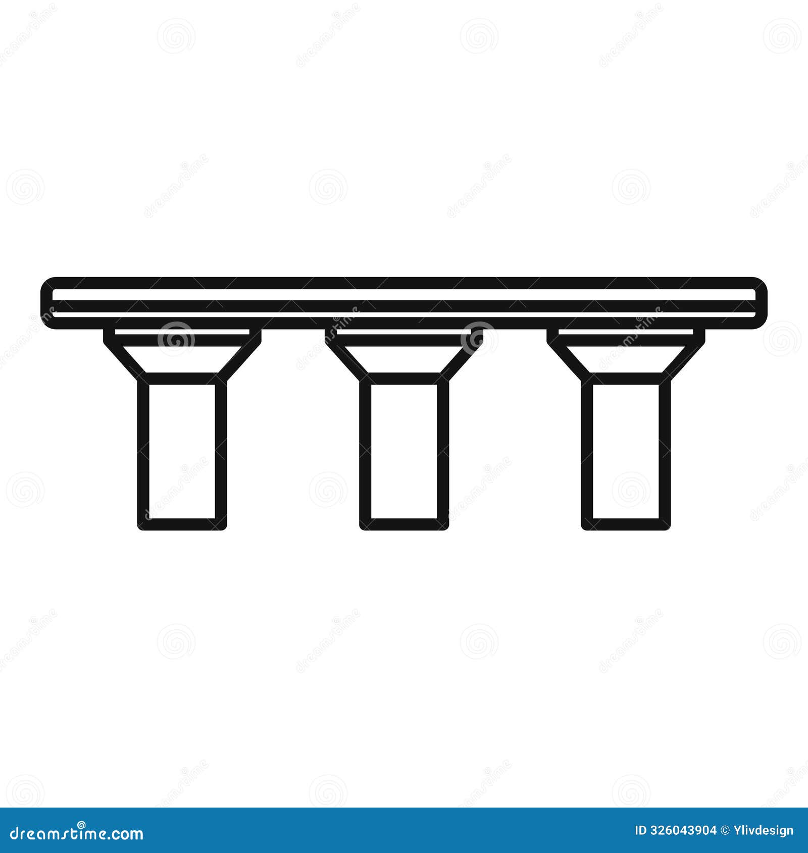 Bridge Construction Icon Representing Civil Engineering and ...