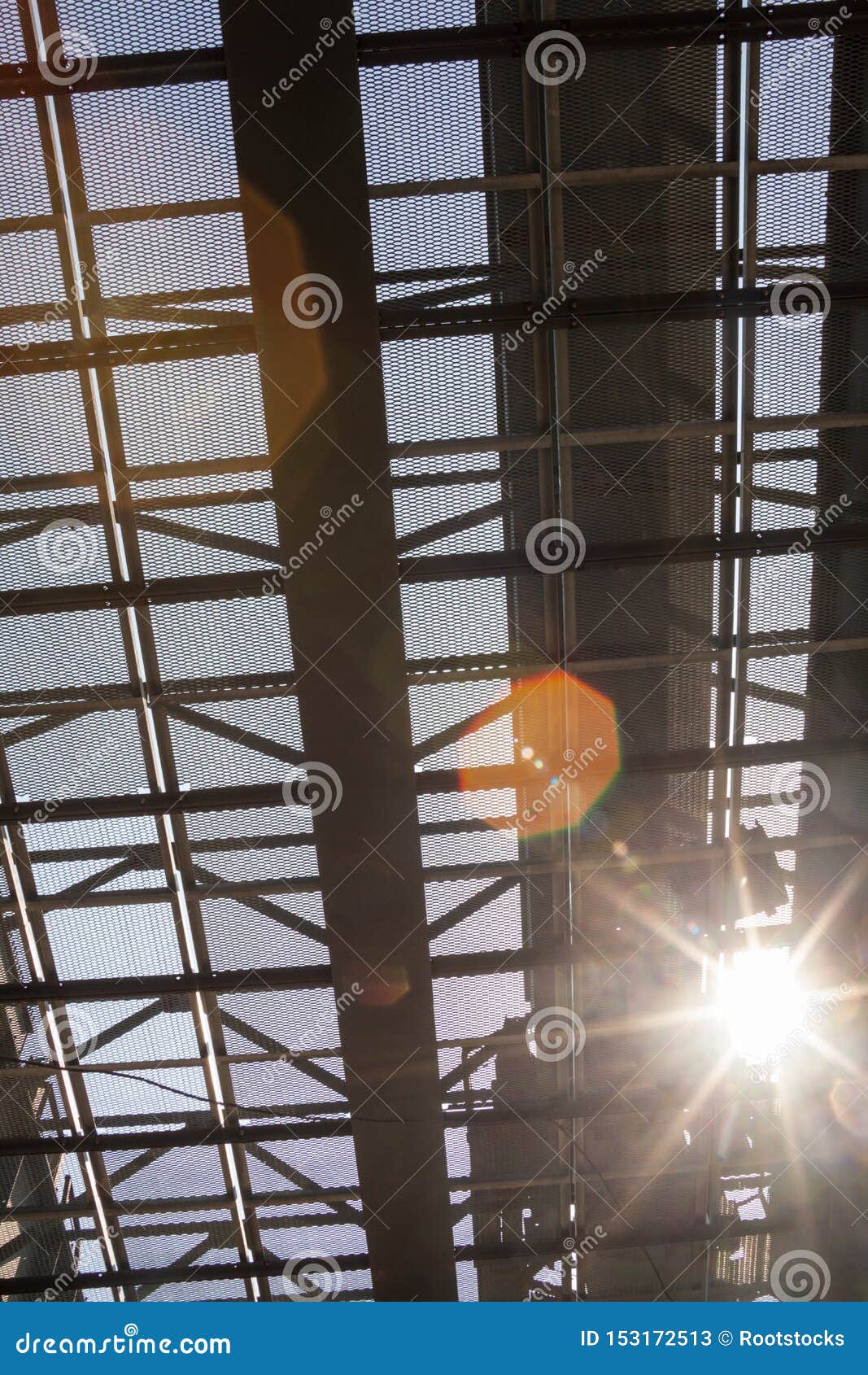 Bridge Construction. Metal Framework of the Bridge Stock Image - Image ...