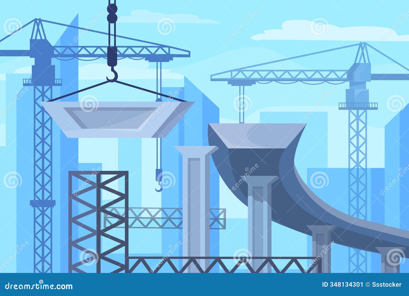 Bridge Construction Process. Bridges Pont Constructing, Bridgework ...
