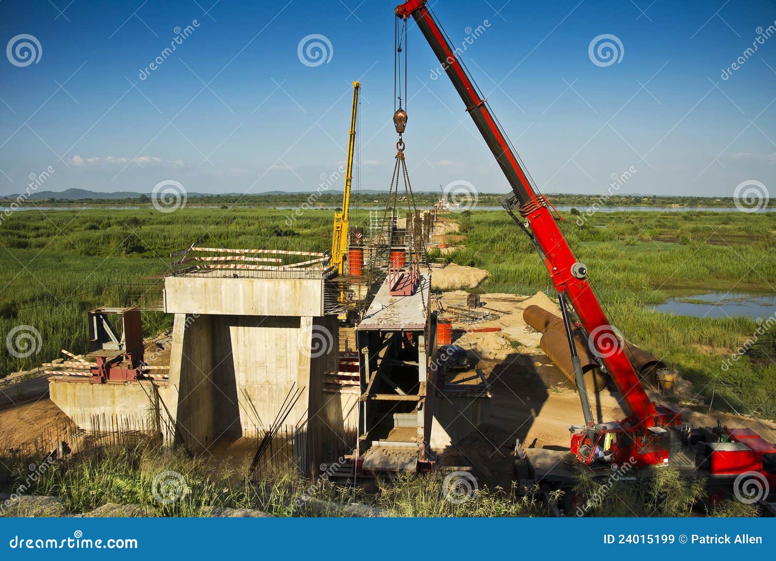 Bridge - Construction Site stock image. Image of construction - 24015199