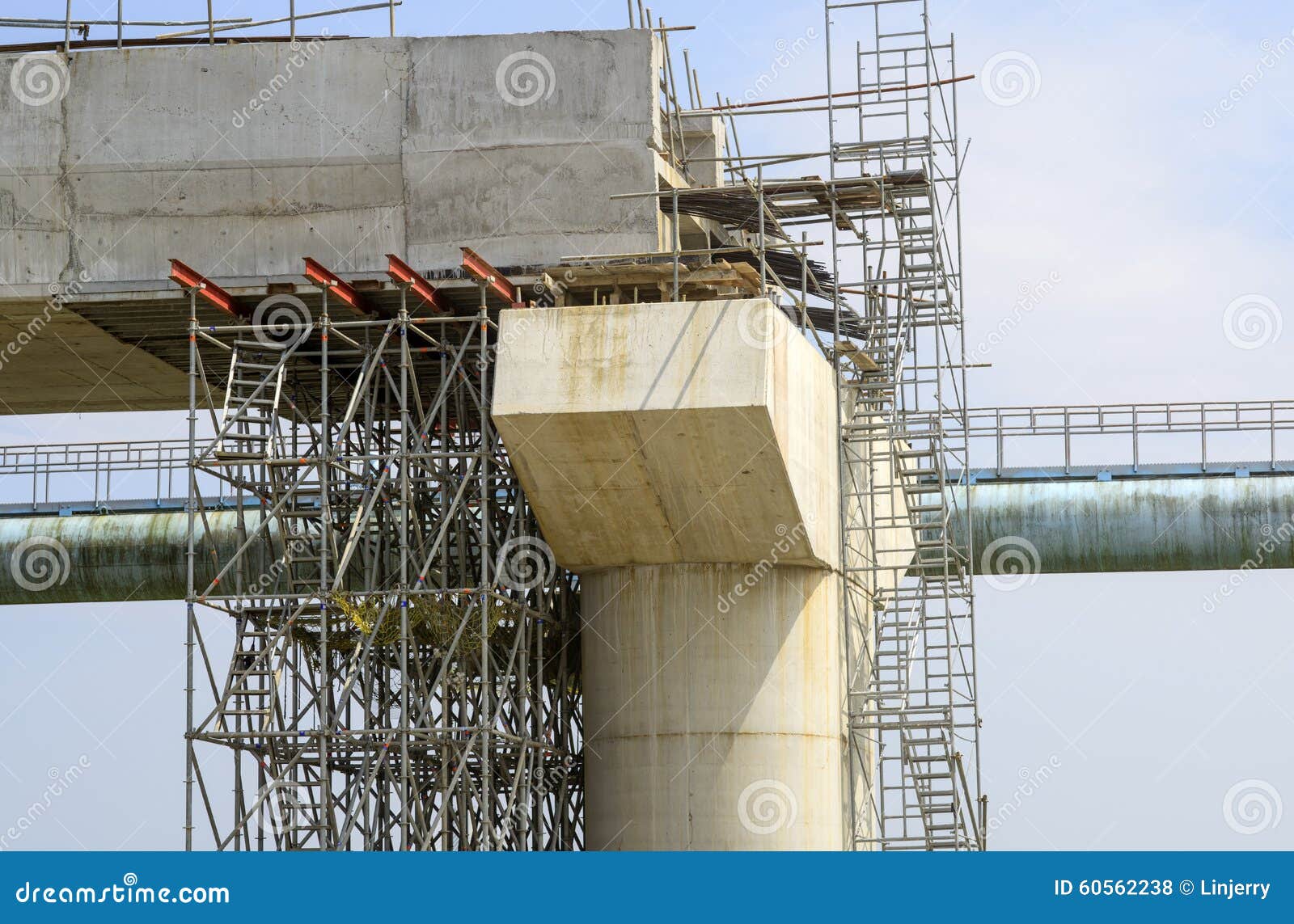 Bridge construction site stock photo. Image of outdoor - 60562238