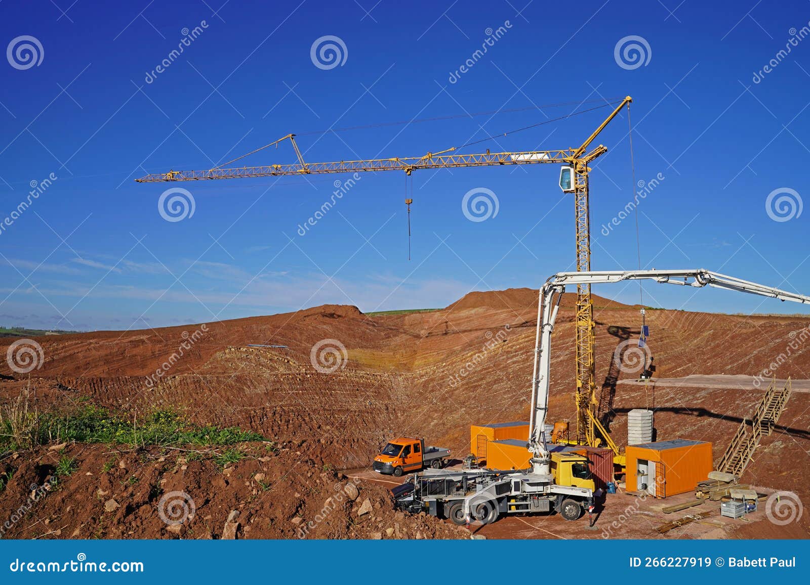 Bridge Construction Site for the Construction of a Bridge for the ...