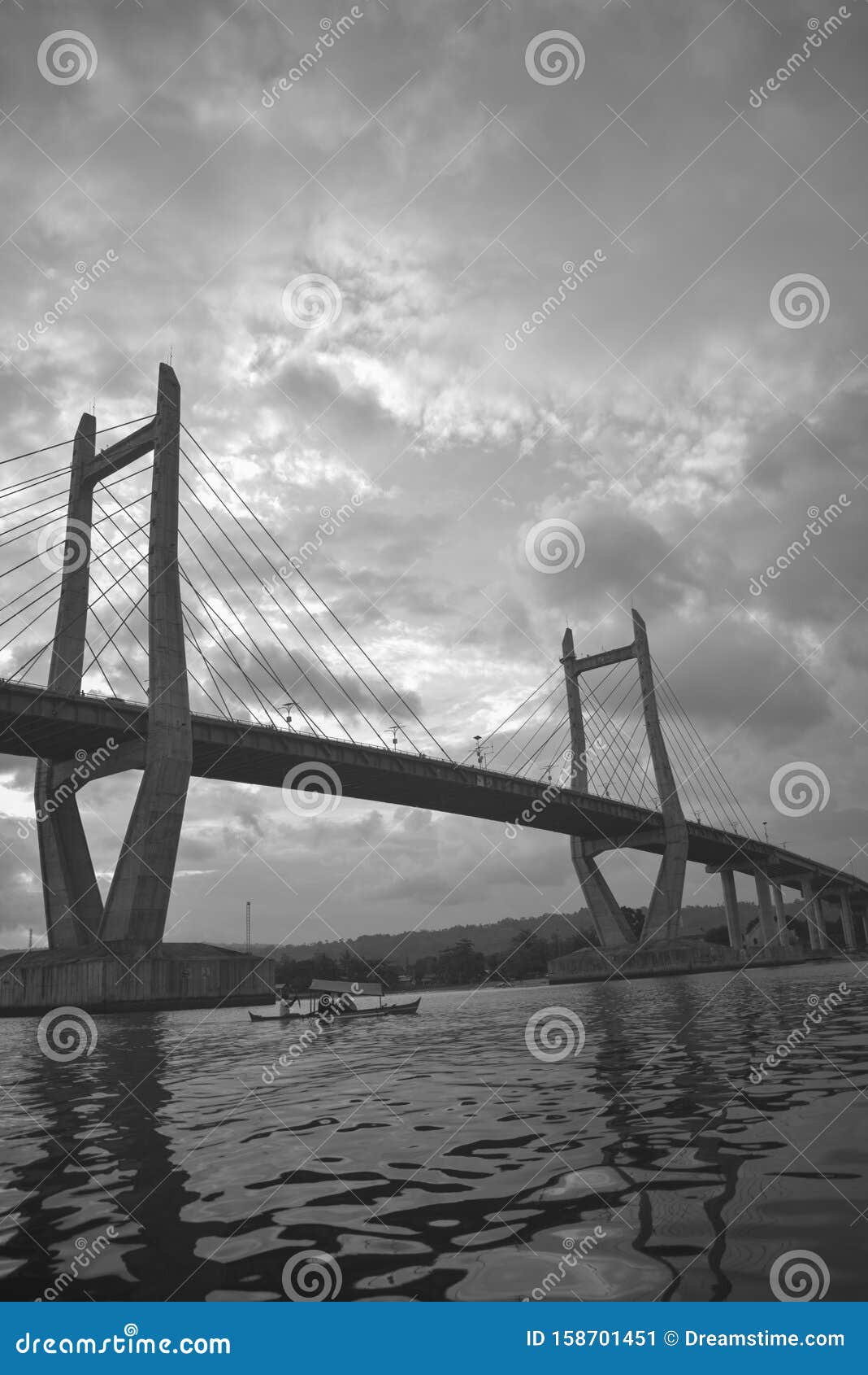Connect the seperate stock image. Image of clouds, bridge - 158701451