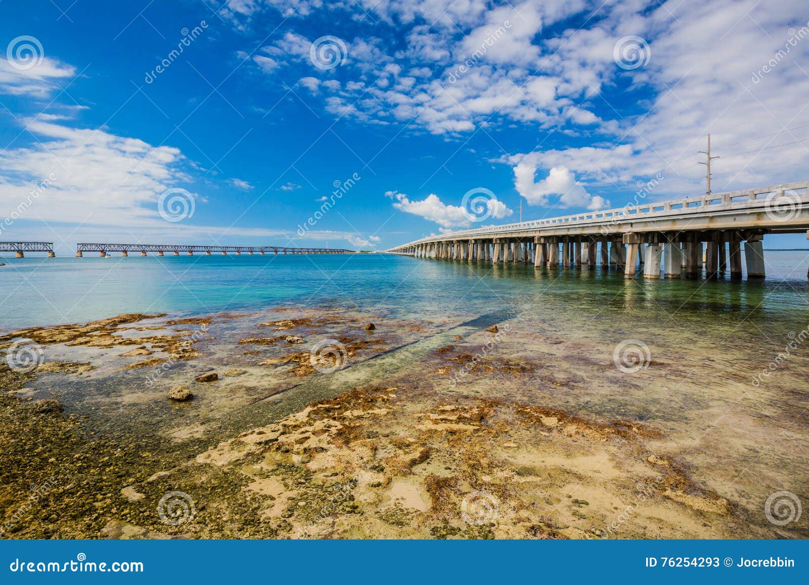 Bridge Crossing Florida Keys Stock Image - Image of scenics, amazing ...