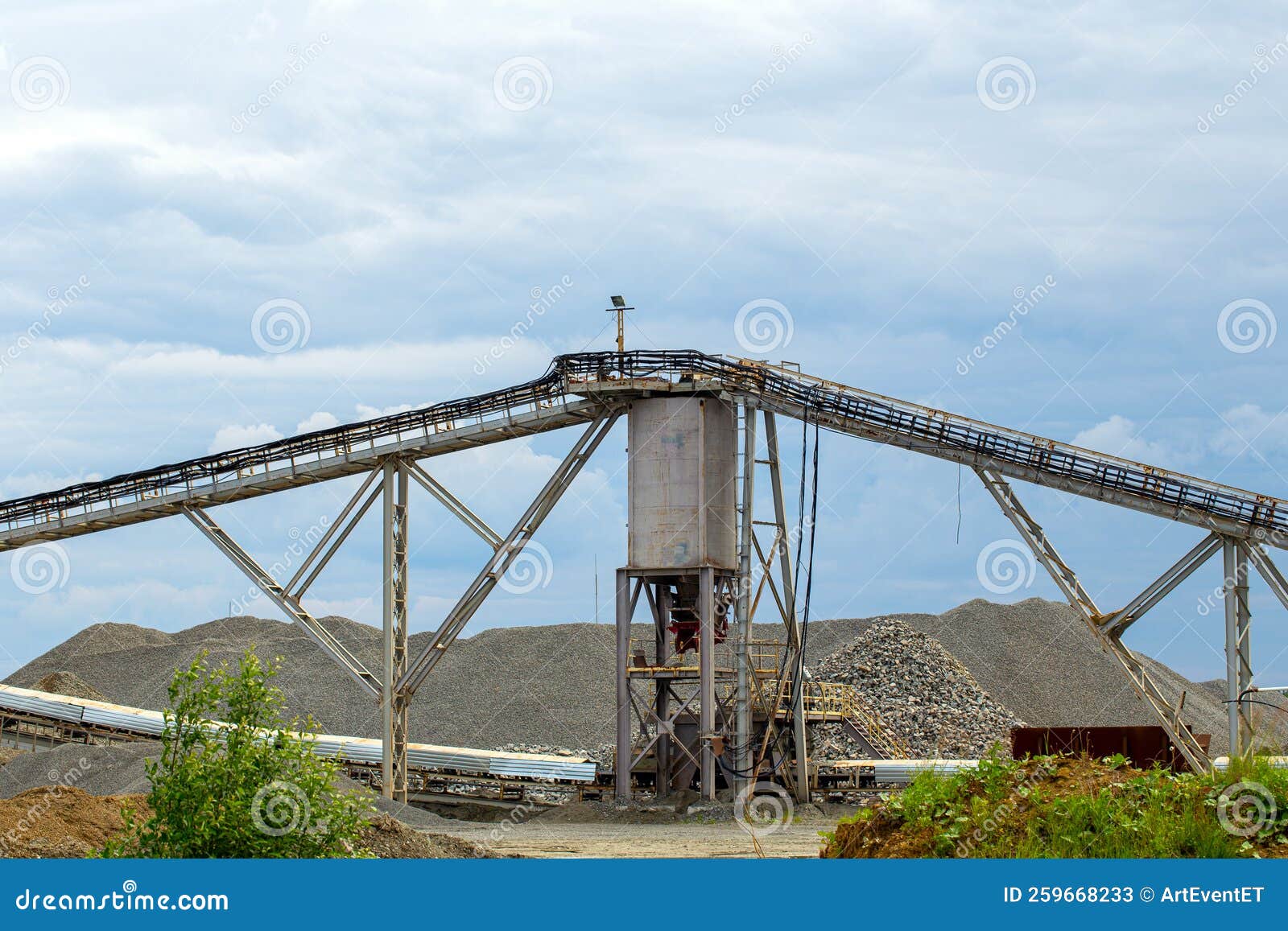 Bridge Crossing for High Voltage Cables in a Mining Operation Stock ...
