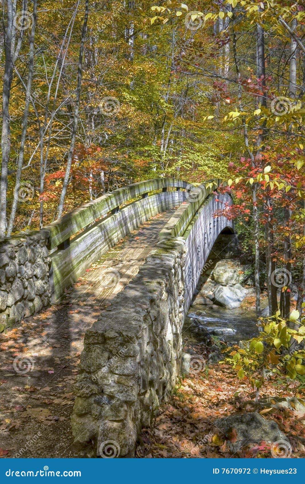 Bridge crossing a stream stock photo. Image of beautiful - 7670972