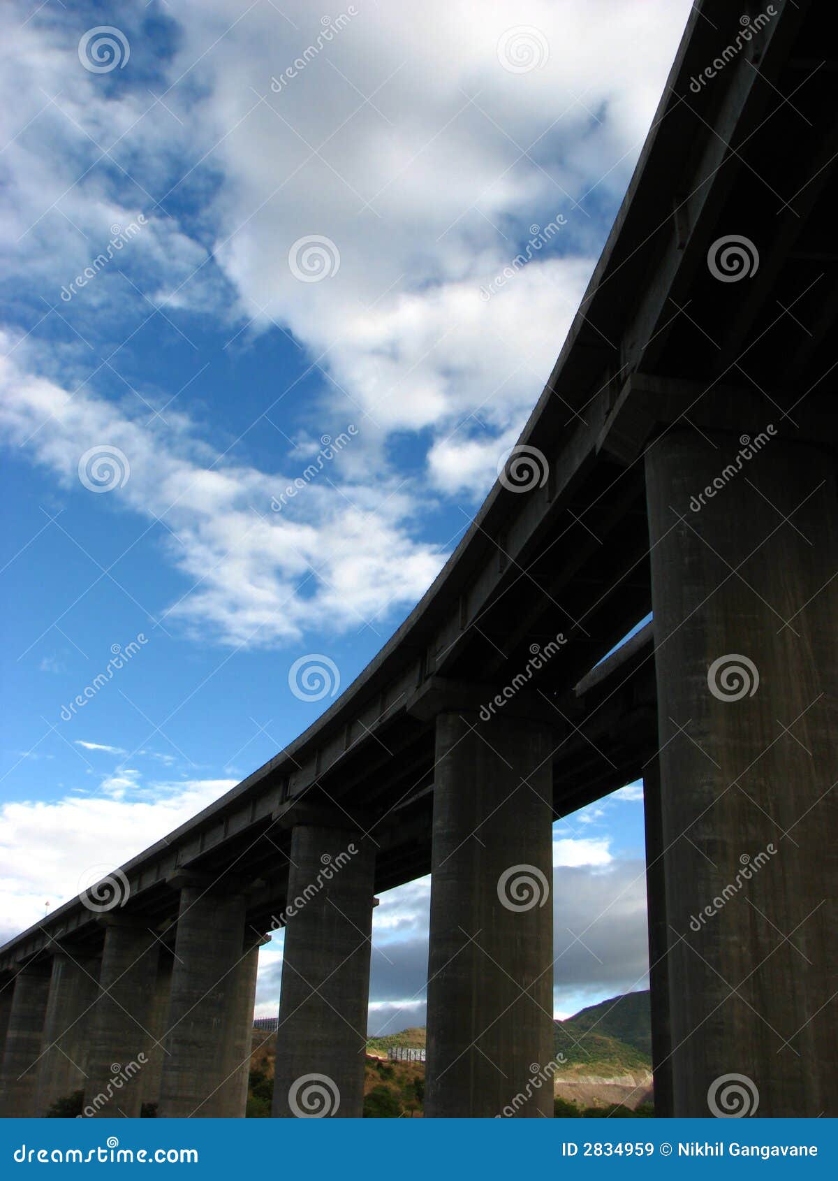 Bridge Curve stock image. Image of clouds, backgrounds - 2834959