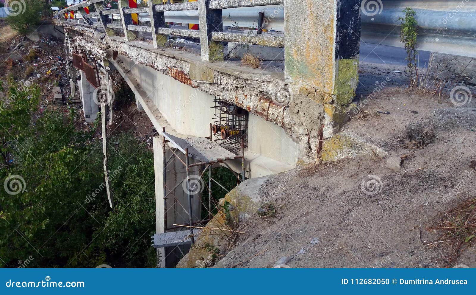 The bridge damage stock photo. Image of industry, road - 112682050