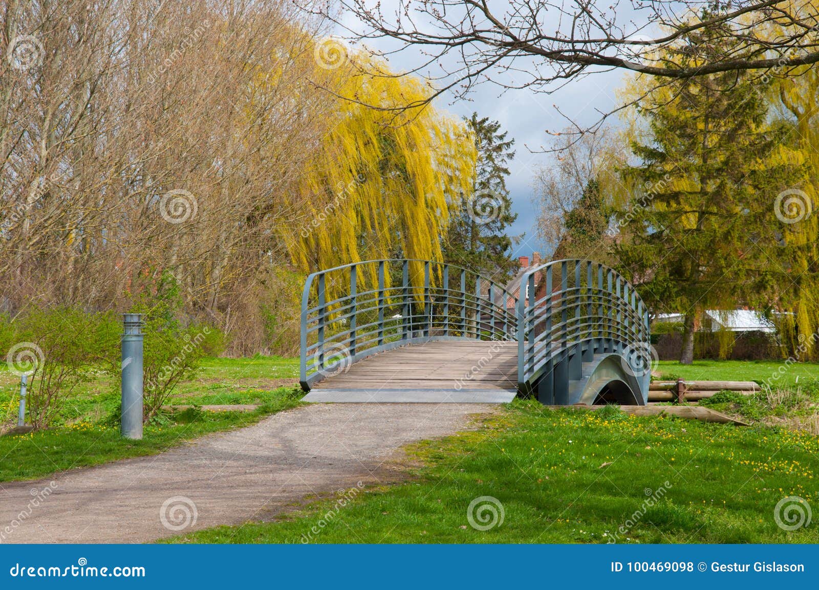 Bridge in a Danish park stock photo. Image of bridge - 100469098