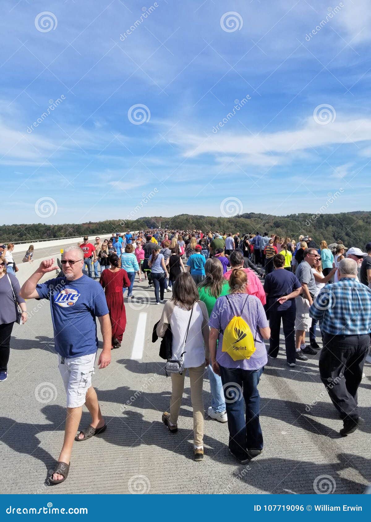 Bridge Day Crowd editorial photo. Image of west, bridge - 107719096