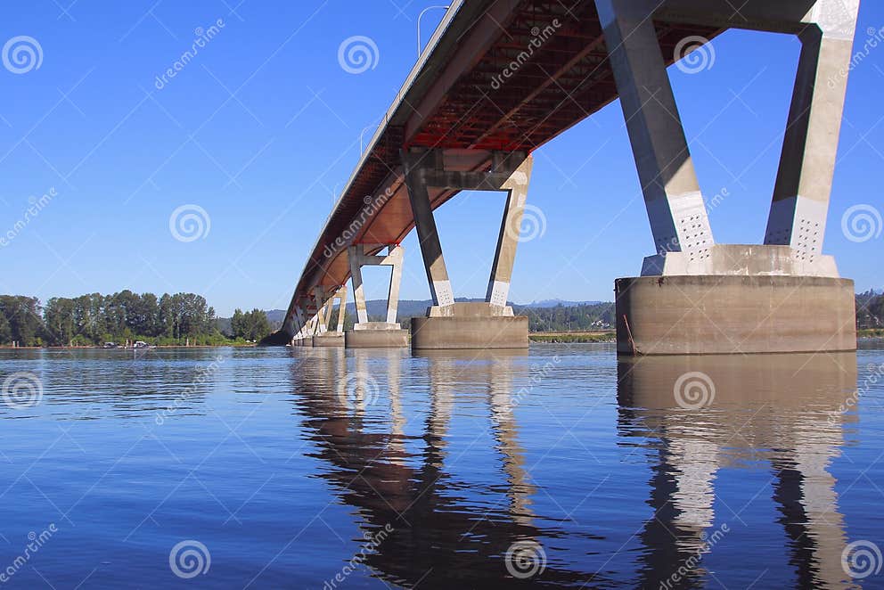 Bridge Deck and Pylons stock photo. Image of construction - 57382766