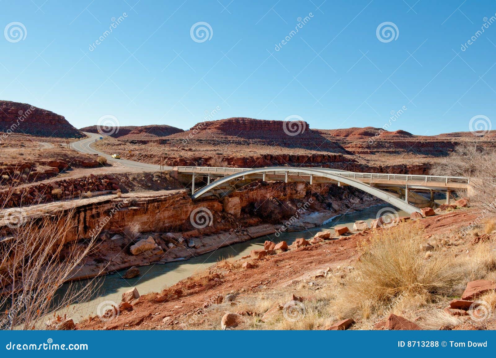 Bridge in desert stock photo. Image of road, desert, desolate - 8713288