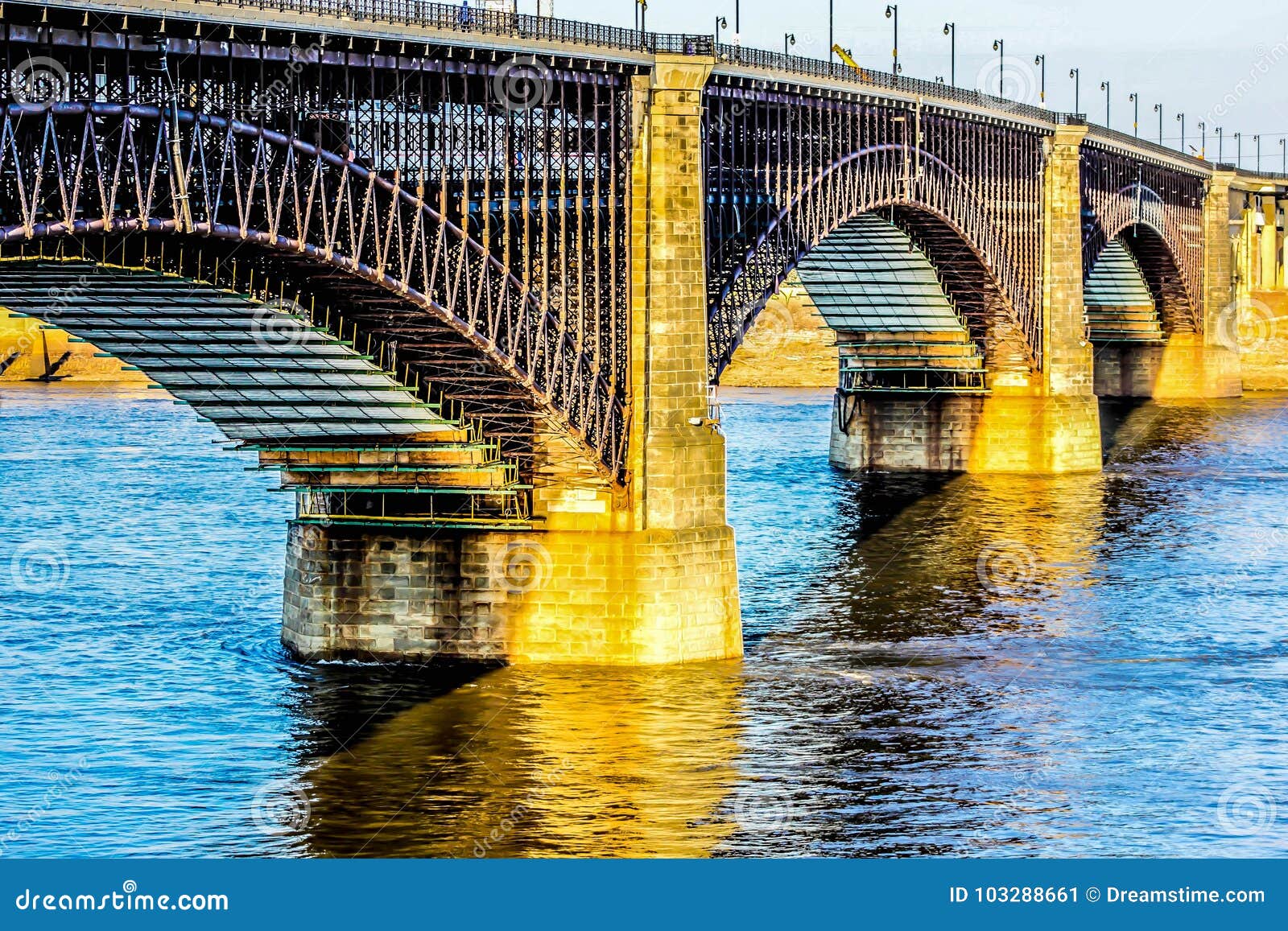 The Bridge stock image. Image of saintlouis, water, bridge - 103288661