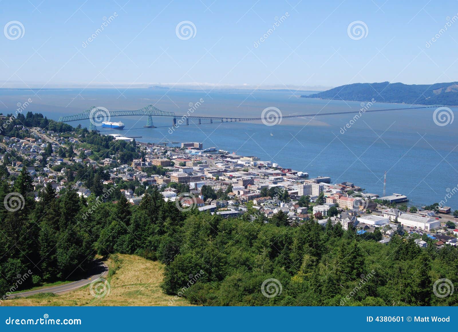 Bridge in the distance stock image. Image of front, river - 4380601