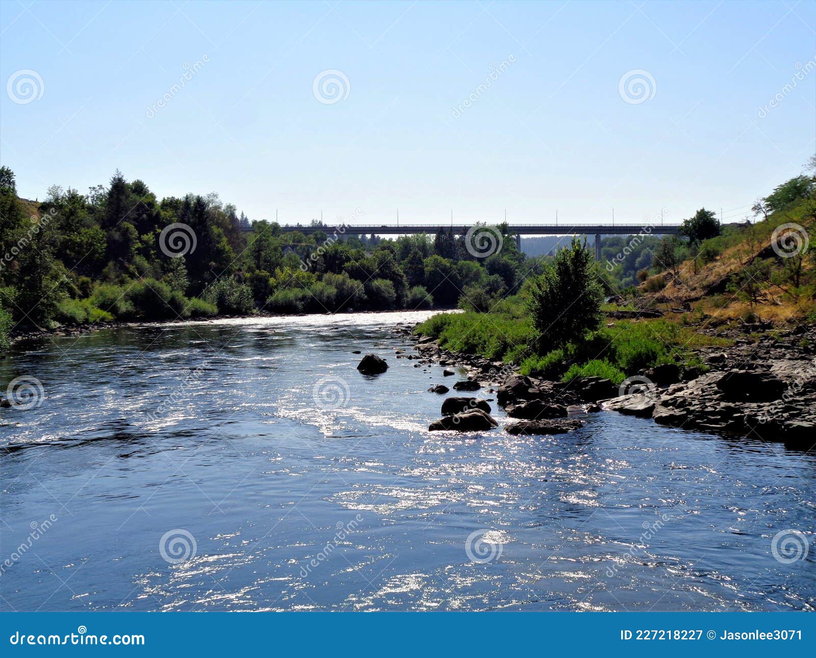 A bridge in the distance stock image. Image of scenery - 227218227