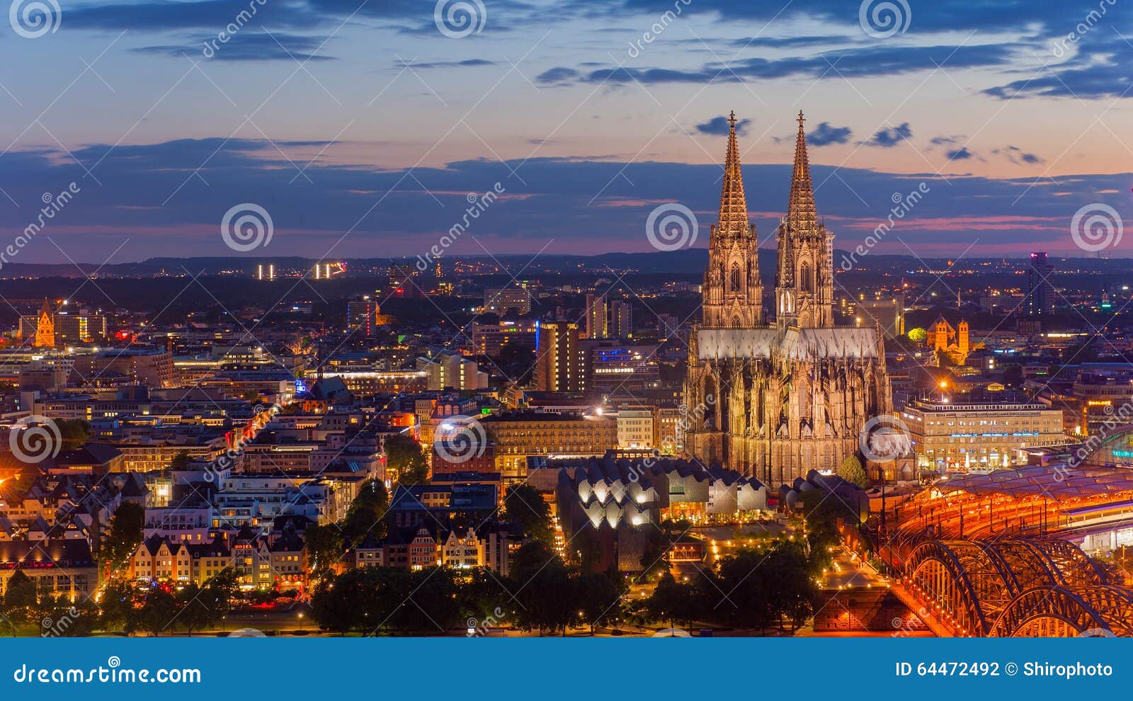 Bridge and the Dom of Cologne Stock Photo - Image of koelner, koeln ...