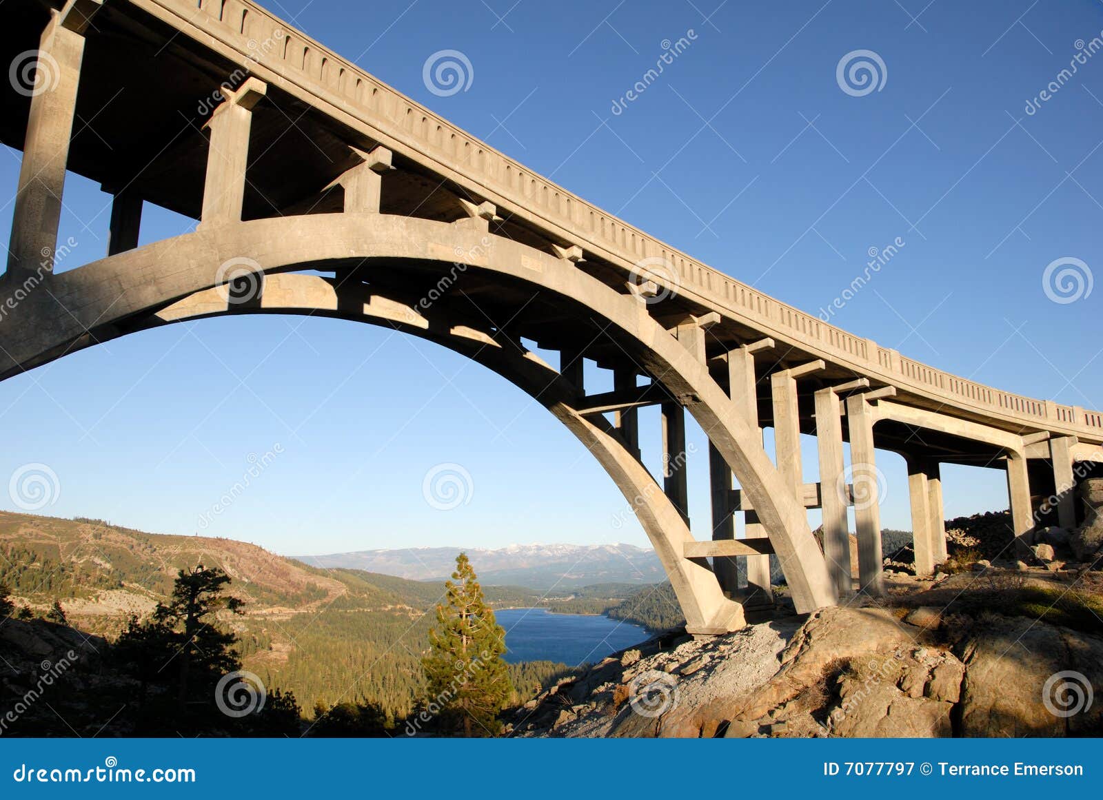 Bridge at Donner Summit stock image. Image of byway, united - 7077797