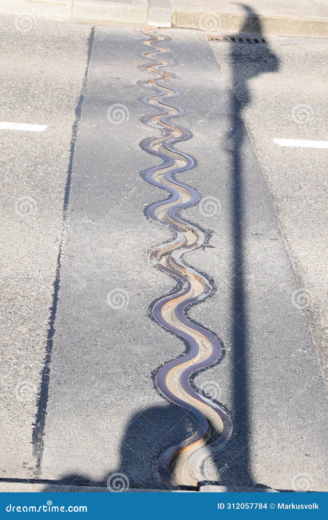 Wave shaped bridge entry stock photo. Image of wave - 312057784