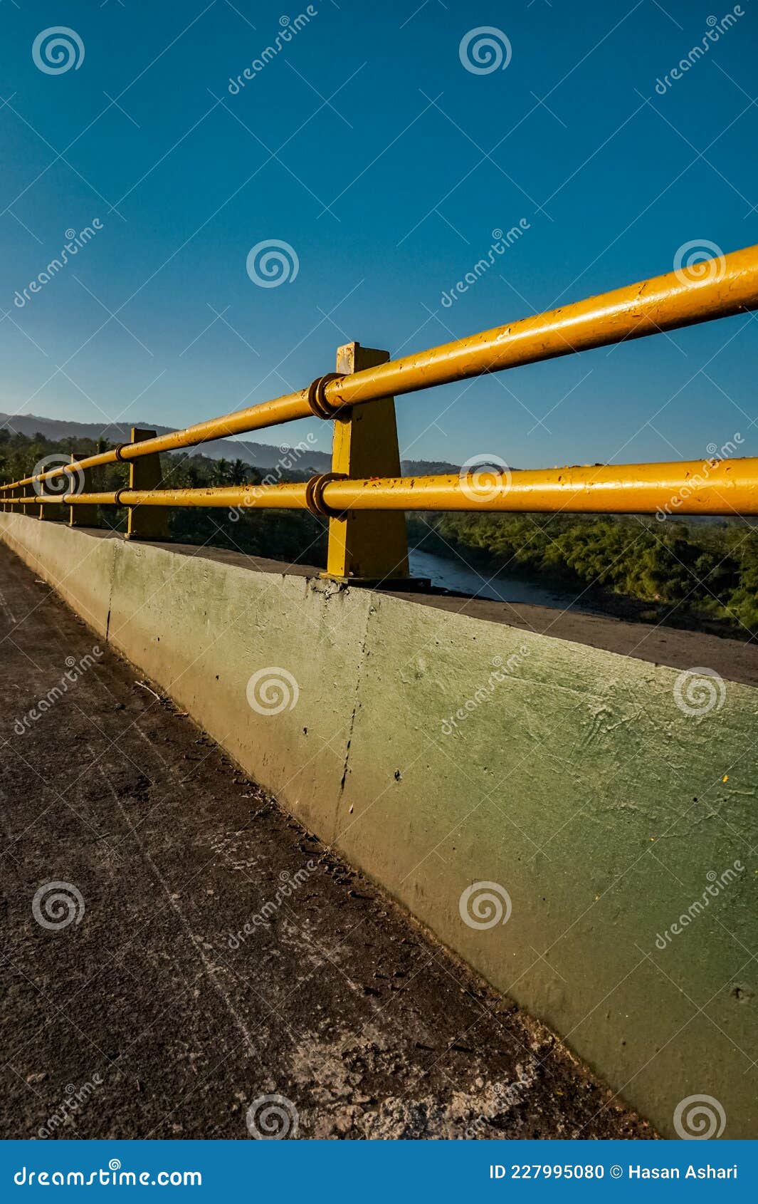 Bridge Fence Made of Iron and Concrete Stock Photo - Image of iron ...