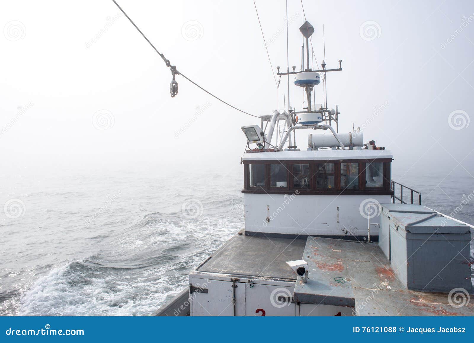 Bridge of Fishing Trawler stock photo. Image of shackle - 76121088