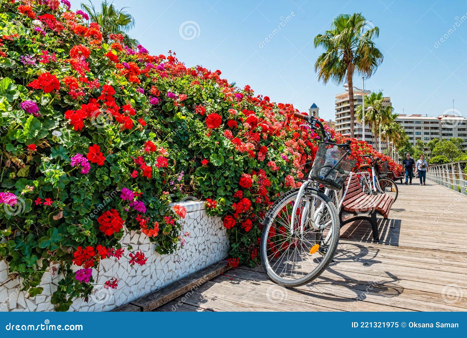 Bridge of Flowers in Valencia Spain Editorial Image - Image of pink ...