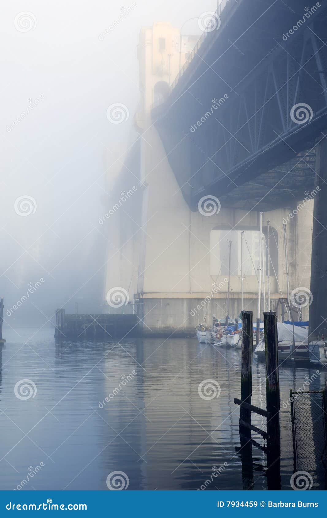 Bridge in Fog stock image. Image of ocean, false, games - 7934459
