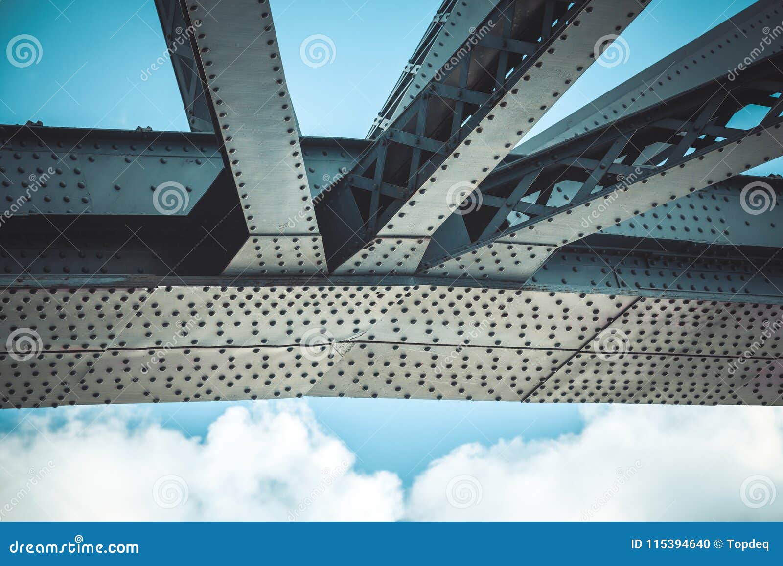 Bridge frame closeup stock photo. Image of girder, architecture - 115394640