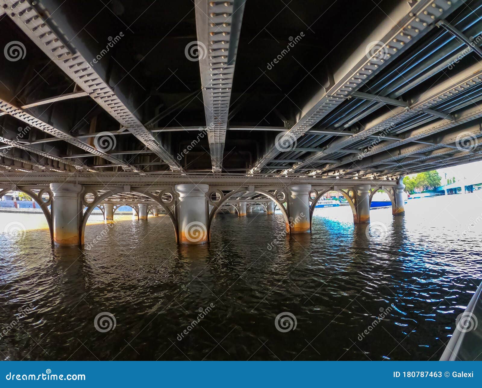 Bridge Frame Made Out of Iron Stock Image - Image of city, iron: 180787463