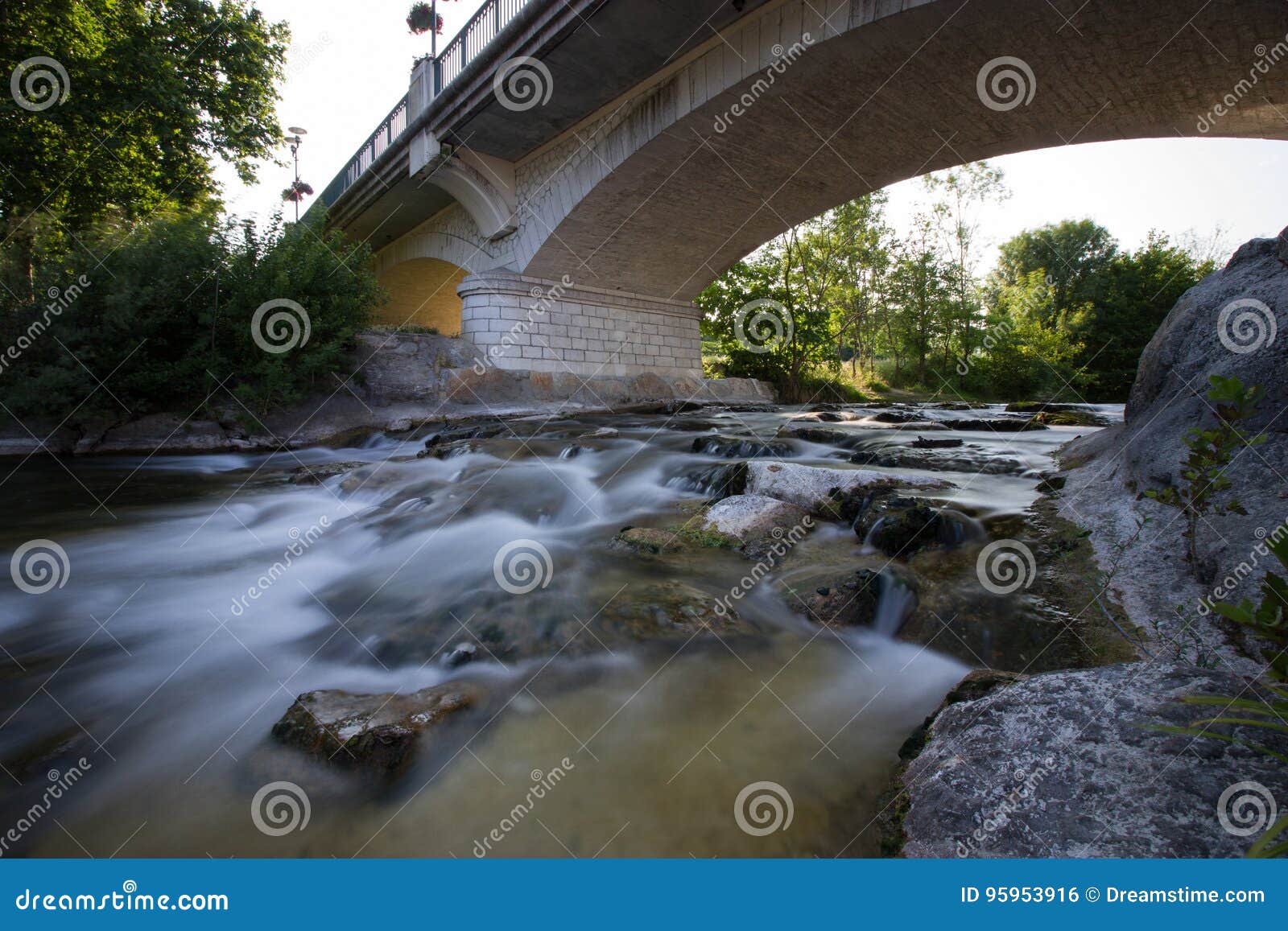 The Bridge of a French Village Stock Photo - Image of bridge, france ...
