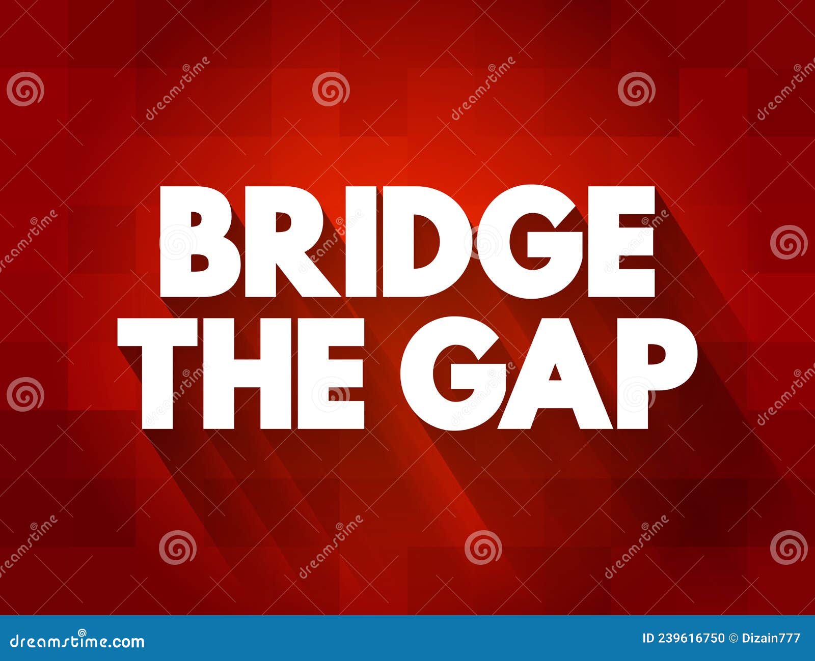 Bridge the Gap Text Quote, Concept Background Stock Illustration ...