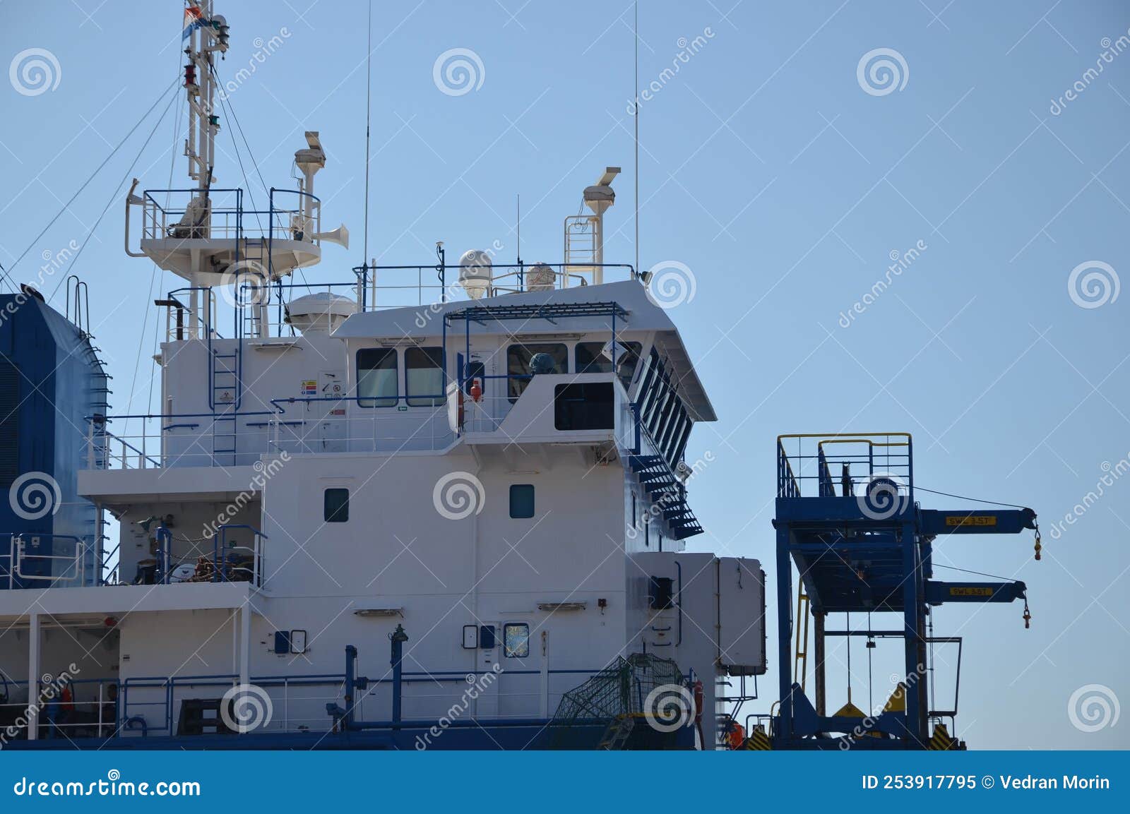 Bridge of a General Cargo Ship Stock Image - Image of ferry, transport ...
