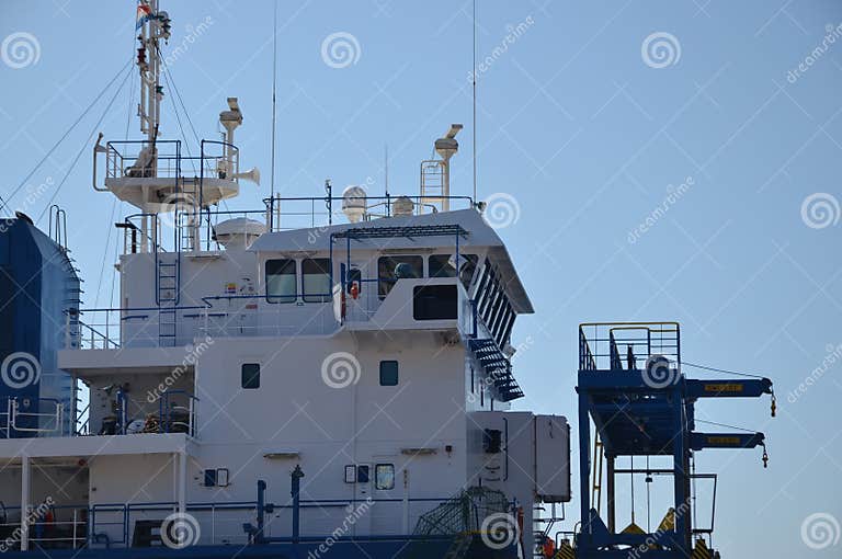 Bridge of a General Cargo Ship Stock Image - Image of ferry, transport ...