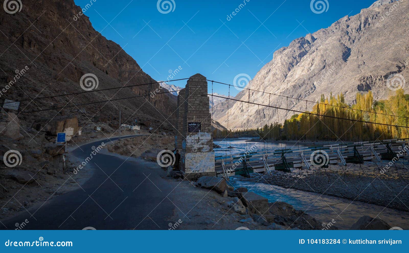 The bridge gilgit river editorial stock image. Image of gilgit - 104183284