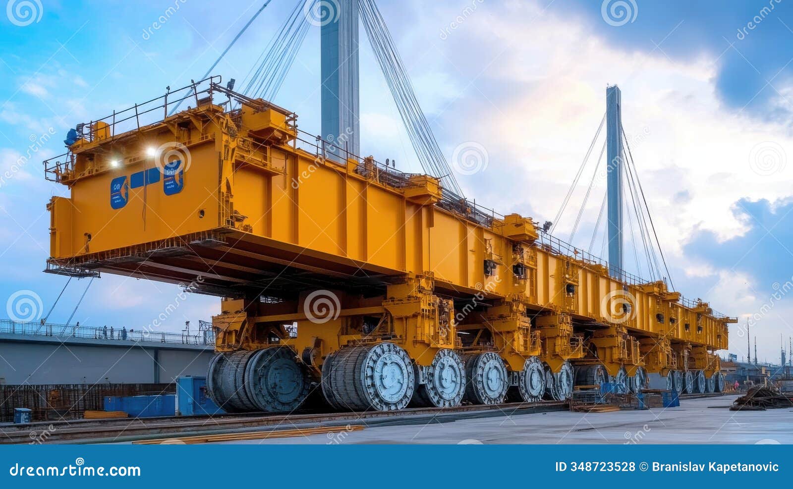 Bridge Girder Launcher Lifting Segmental Precast Concrete Beam During ...