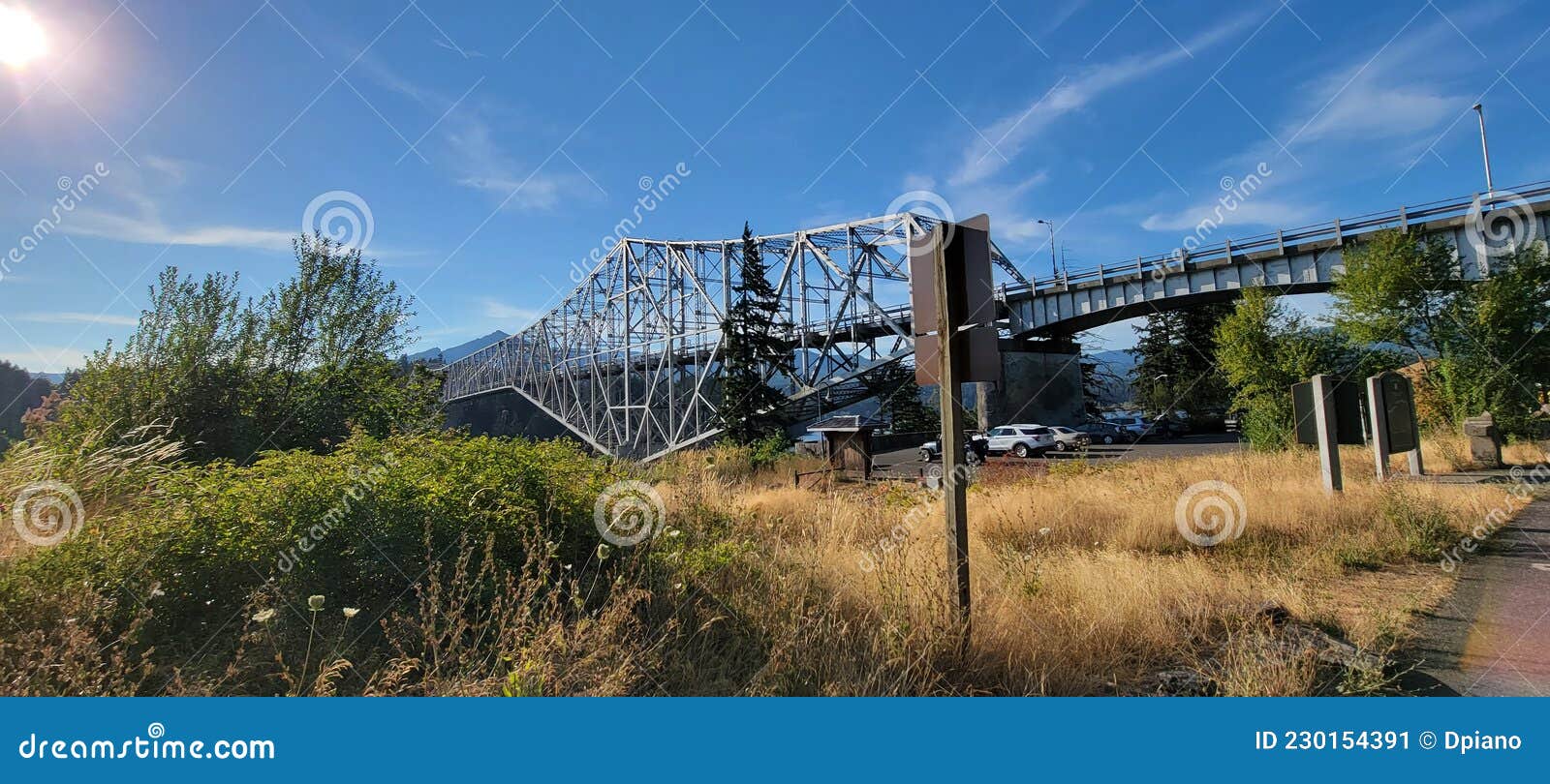Bridge of the Gods Cascade Locks Oregon Stock Image - Image of river ...