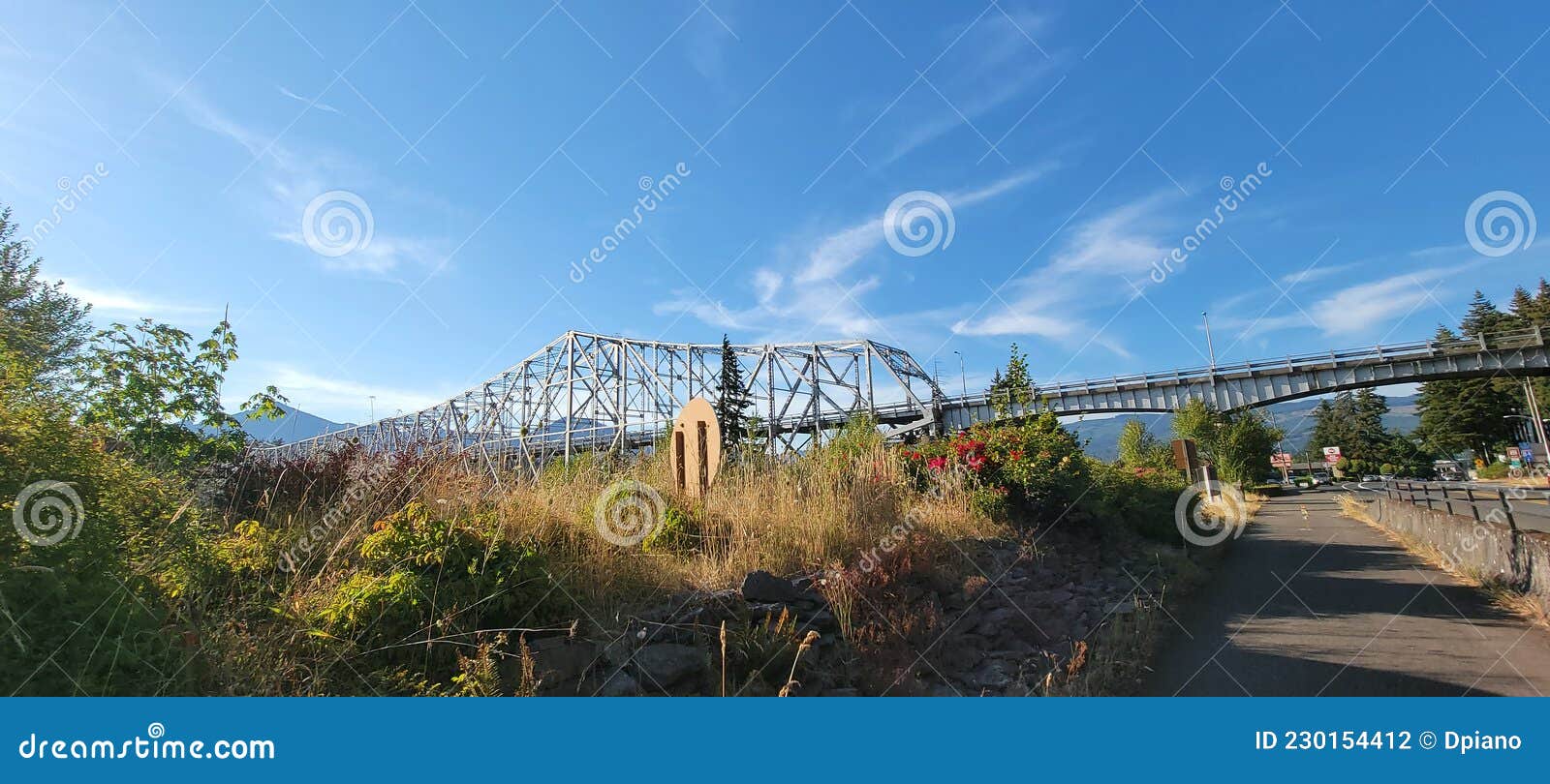 Bridge of the Gods Cascade Locks Oregon Stock Photo - Image of ...