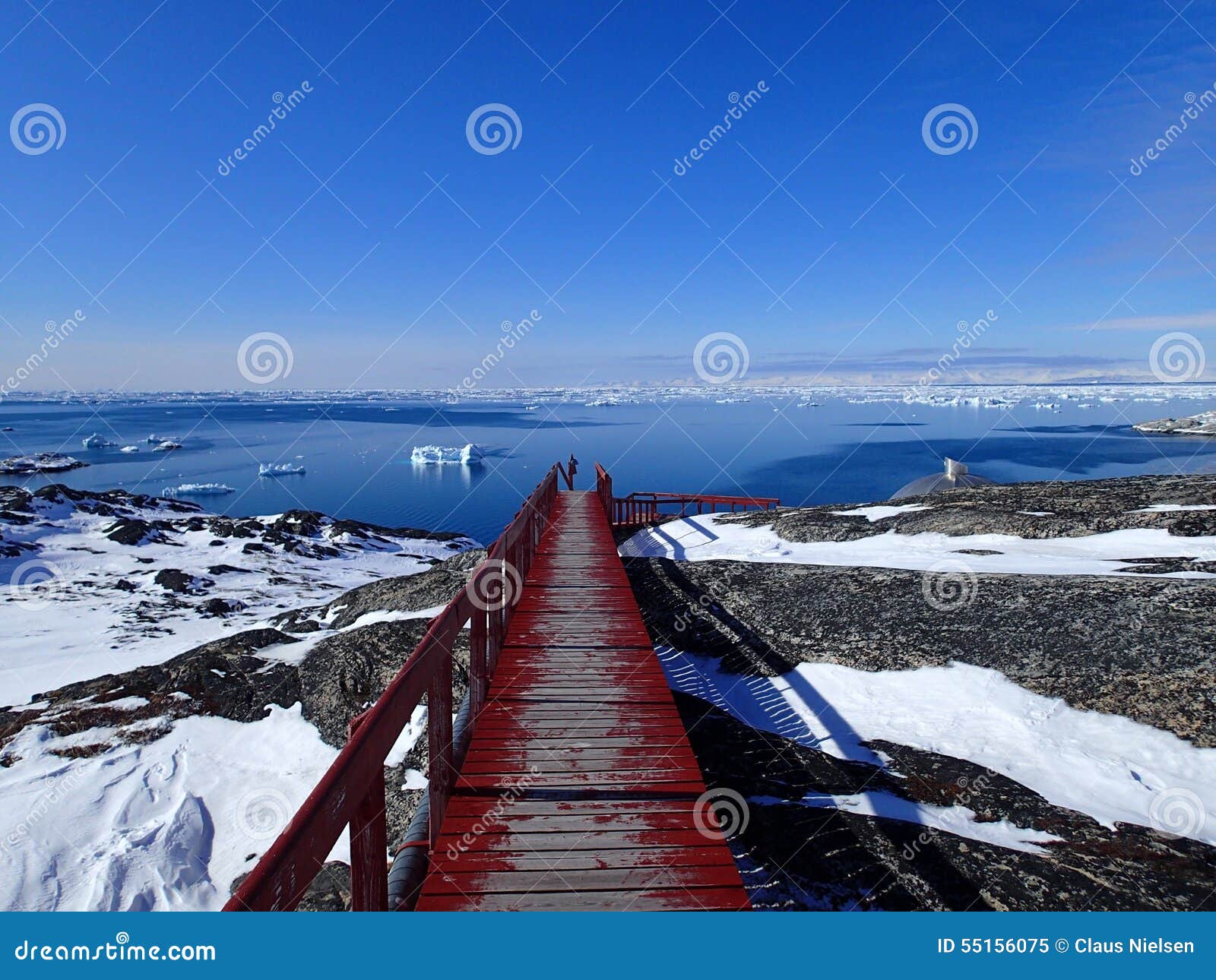Bridge editorial image. Image of snow, greenland, bridge - 55156075