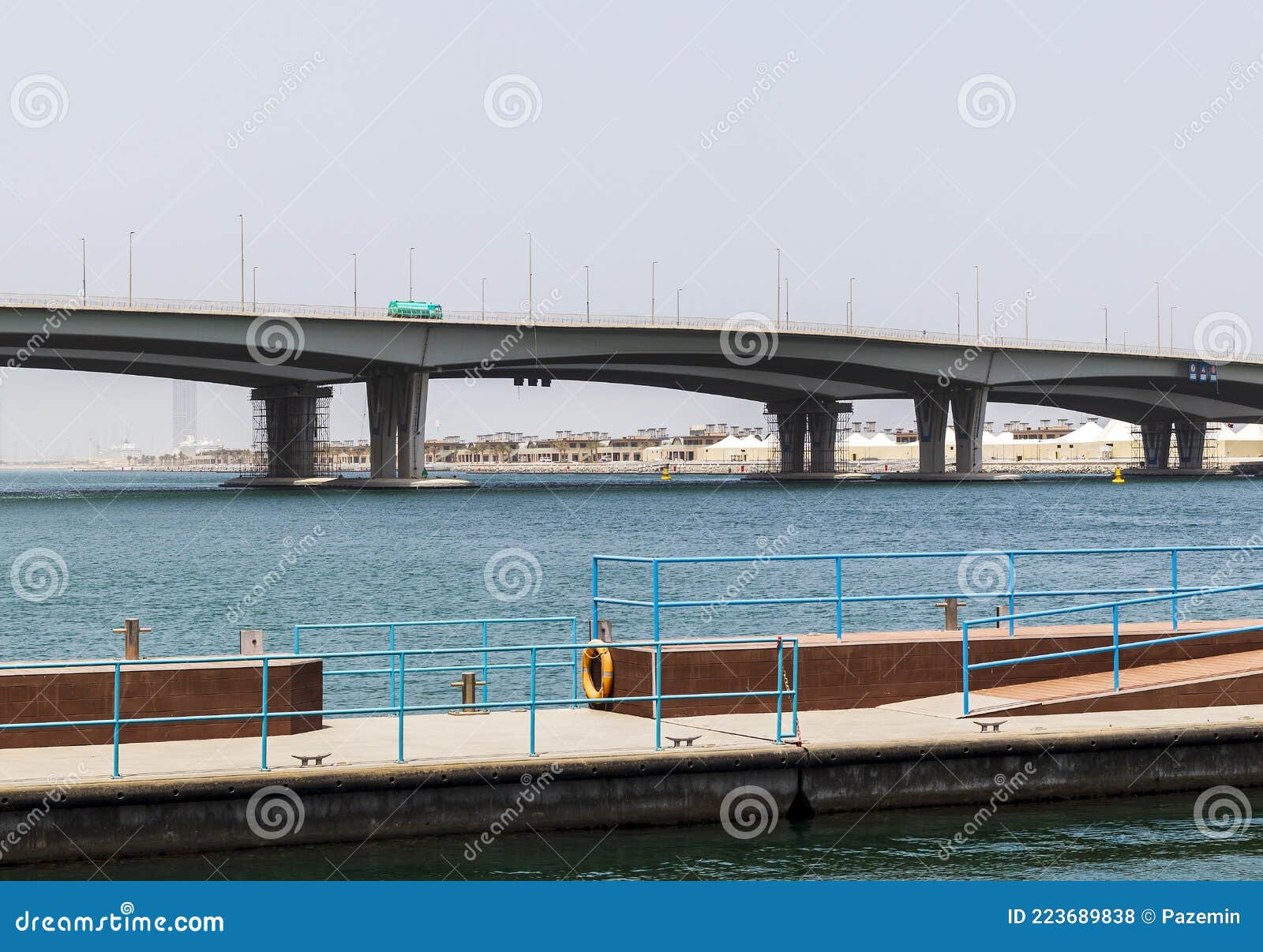 Bridge Grossing Water Canal. Infrastructure Stock Photo - Image of ...