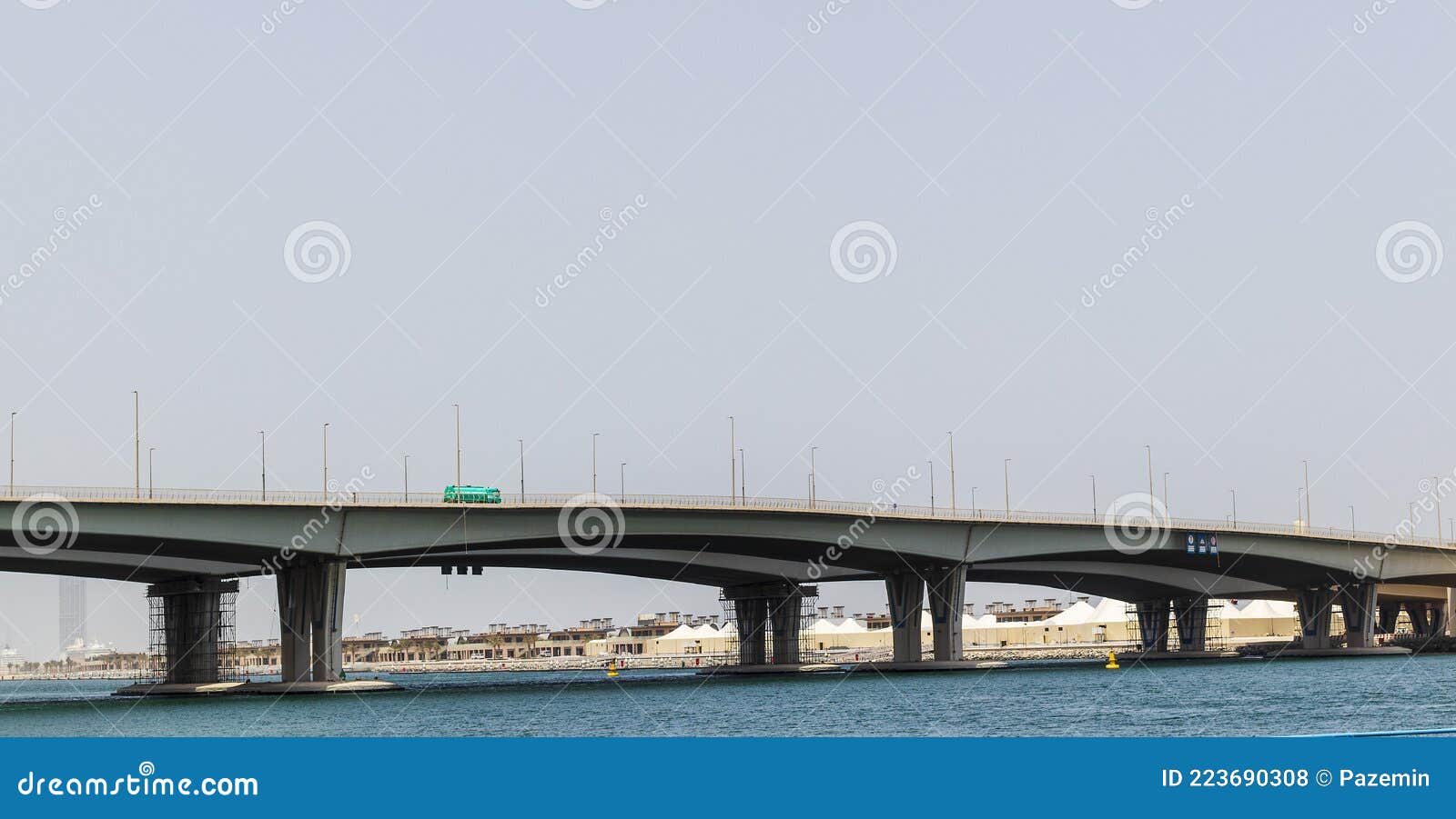 Bridge Grossing Water Canal. Infrastructure Stock Photo - Image of ...