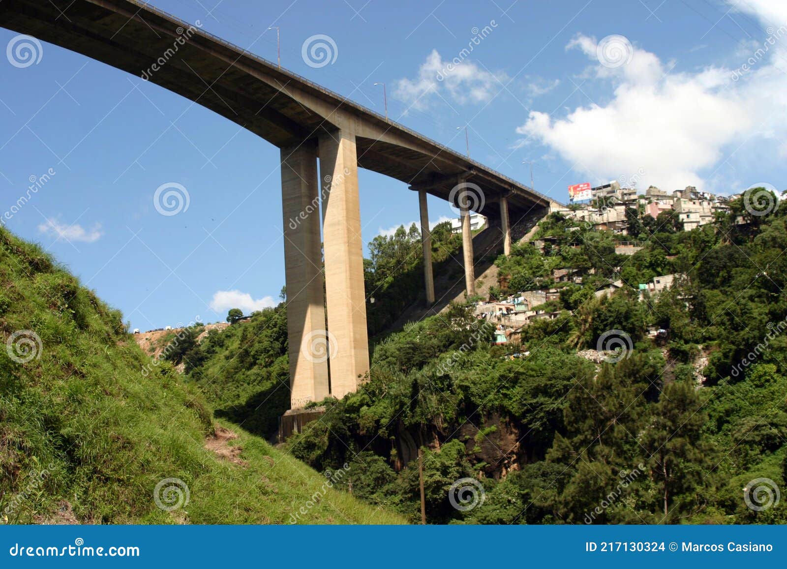 Poor Homes Near the Incienso Bridge in Guatemala City. Editorial Stock ...