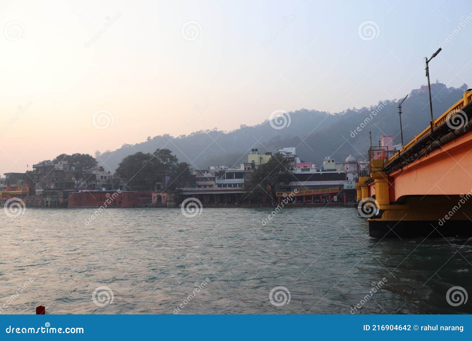 The Bridge at Haridwar Beautifully Made and Ganga River Flowing ...